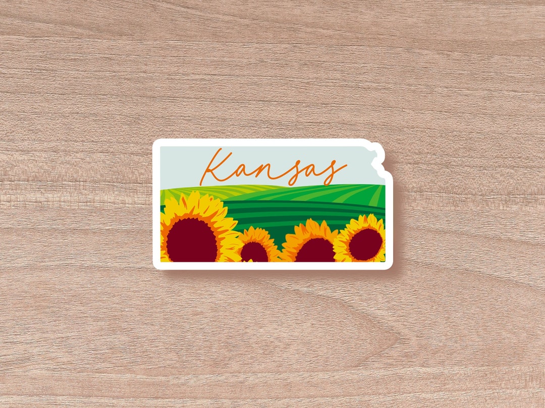 Kansas Die Cut Scenic Sticker | Laptop Decal | Water Bottle | Decal ...