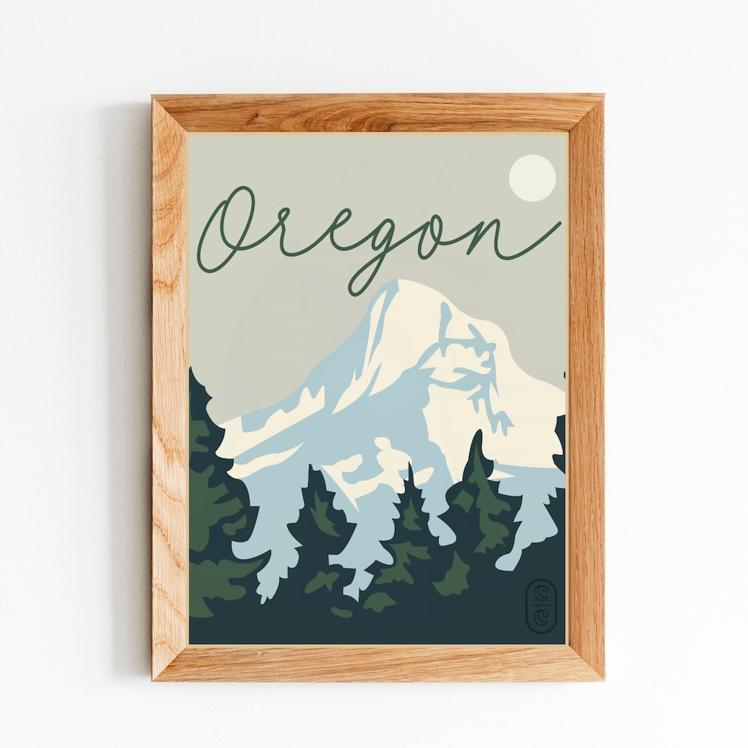 Oregon Digital Download, Handmade Home Decor, Wall Art, Wall Decor ...