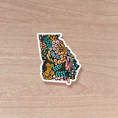 Georgia Vinyl Sticker Georgia Decal Laptop Decal Phone - Etsy