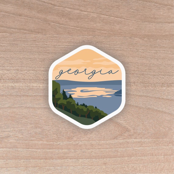 Georgia Sticker Laptop Decal Water Proof Vinyl Water - Etsy