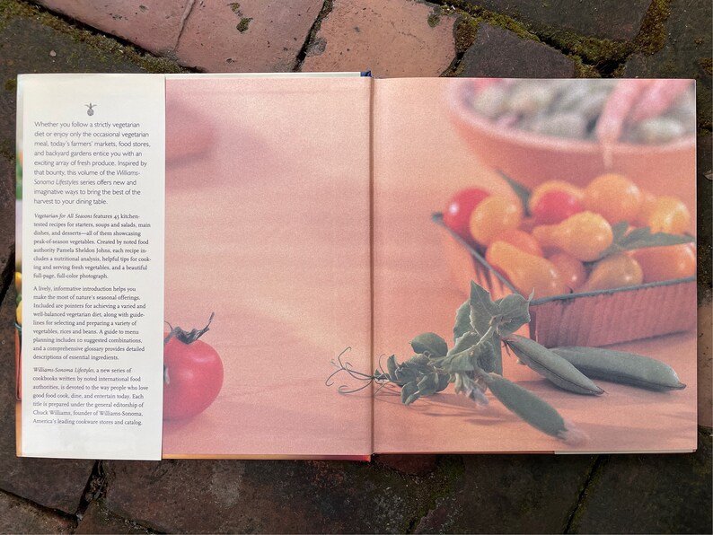90s 1998 VINTAGE WILLIAMS SONOMA Vegetarian for All Seasons Cookbook ...