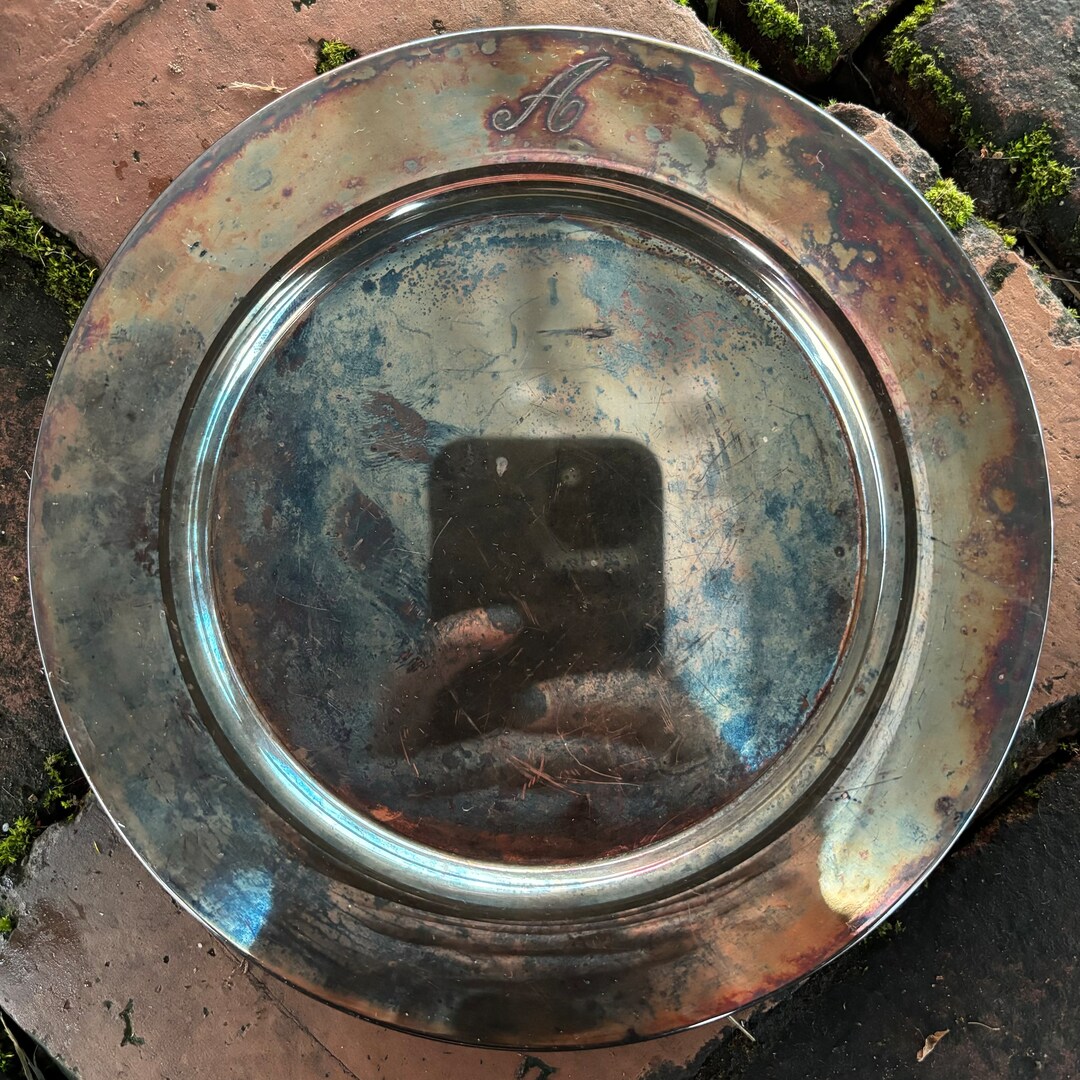 VINTAGE WM A Rogers Set of 4 Matching Letter A Engraved Monogrammed ...