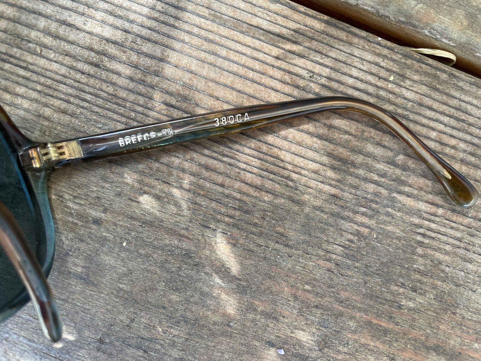 60s 70s VINTAGE Sunglasses Blue & Brown Ombré Plastic Frames | Etsy