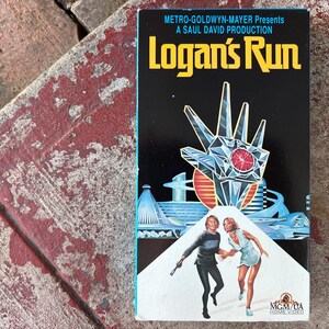 Vintage Logans Run 1976 VHS Tape Home Video Sci-fi Cult Classic Dystopian Saul David William F ...
