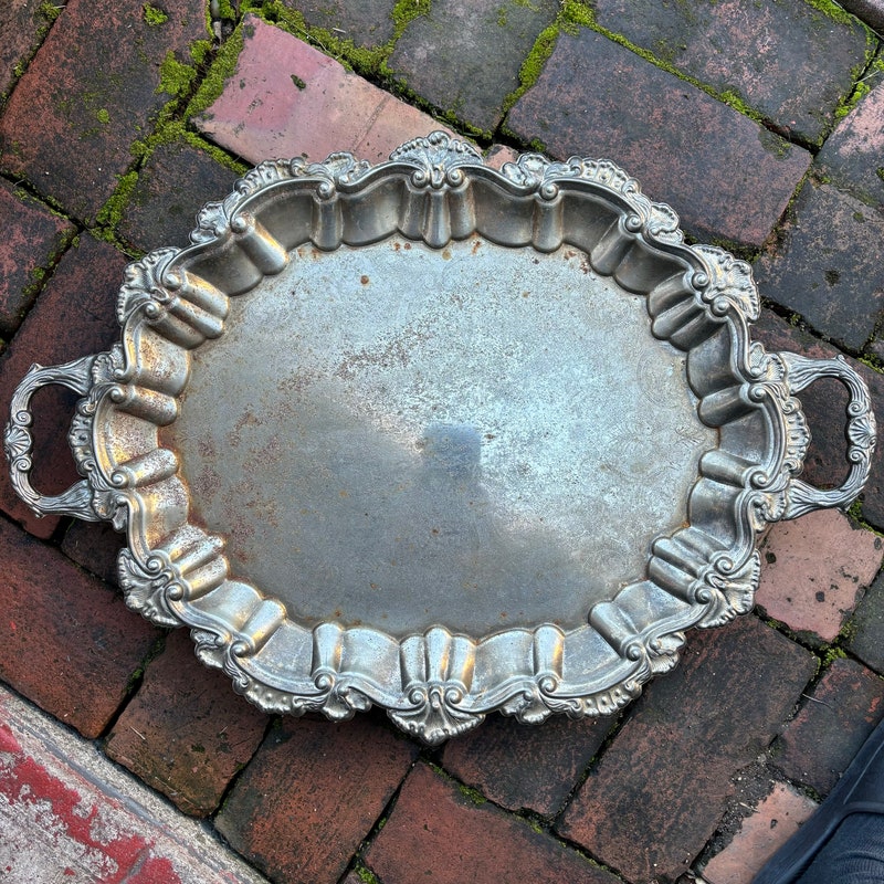 Metal Platter - Etsy