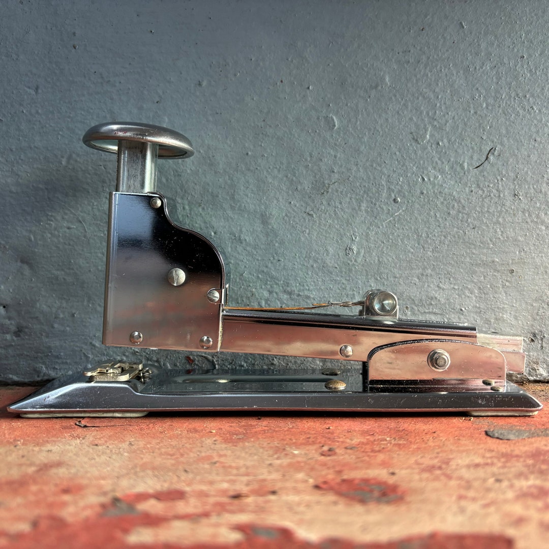 VINTAGE Ace Fastener Co Chicago Ill USA Stapler Model 102 Silver Tone ...