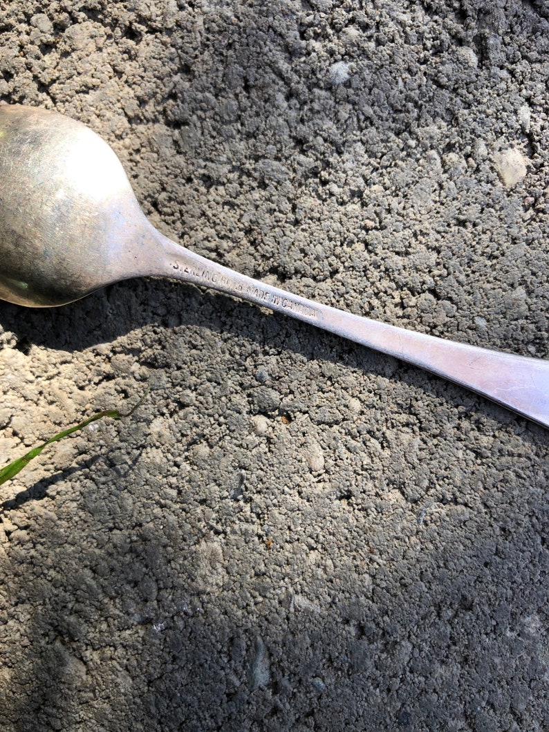 VINTAGE CANADA Victoria BC Sterling Silver Spoon Demitasse Egg | Etsy