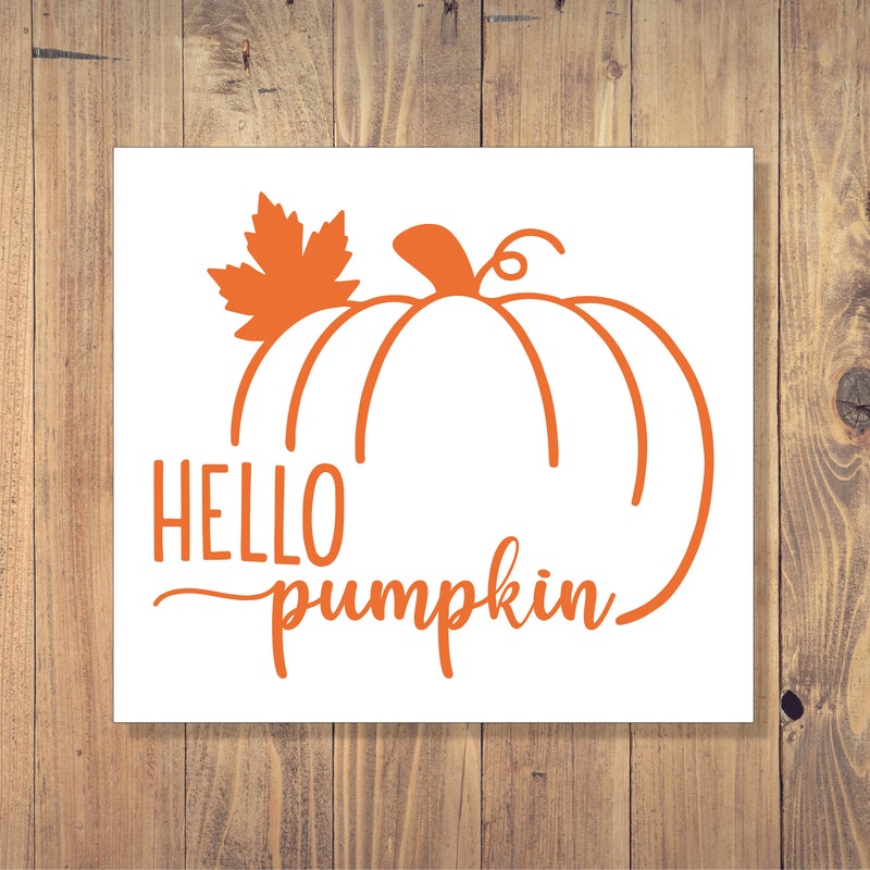 Pumpkin Vinyl Decal - Etsy
