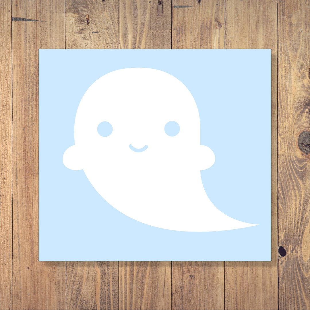 Ghost Vinyl Decal Ghost Decal Halloween Decal Spooky Decal Seasonal ...