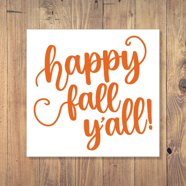 Happy Fall Yall - Etsy