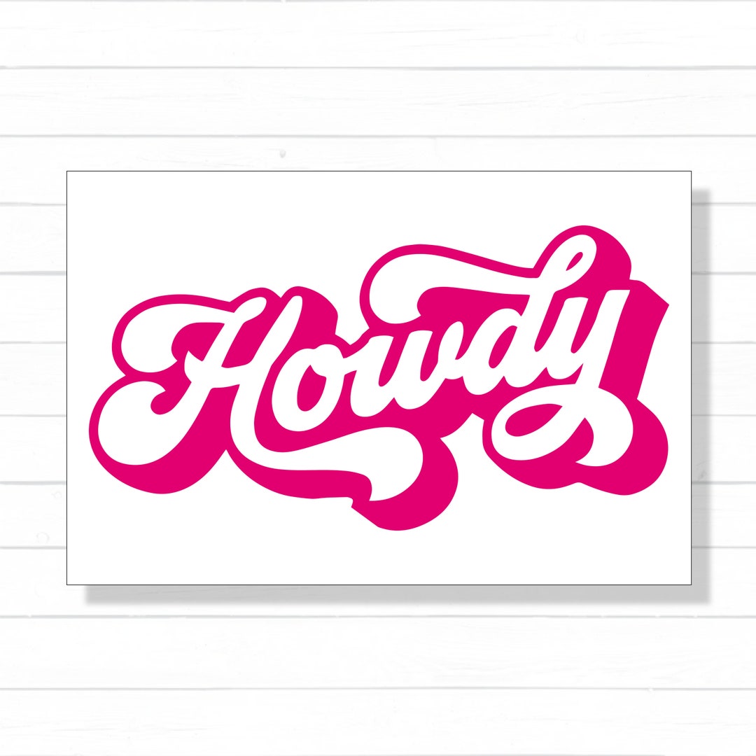 Howdy Vinyl Decal Howdy Decal Howdy Sticker Western Decal Vinyl Decal ...