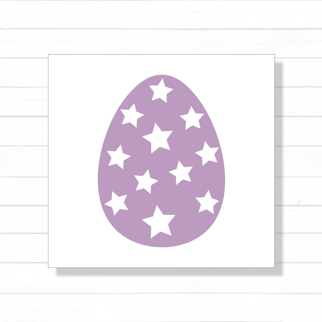 Star Easter Egg Vinyl Decal Easter Egg Decal Easter Vinyl Decal Egg ...