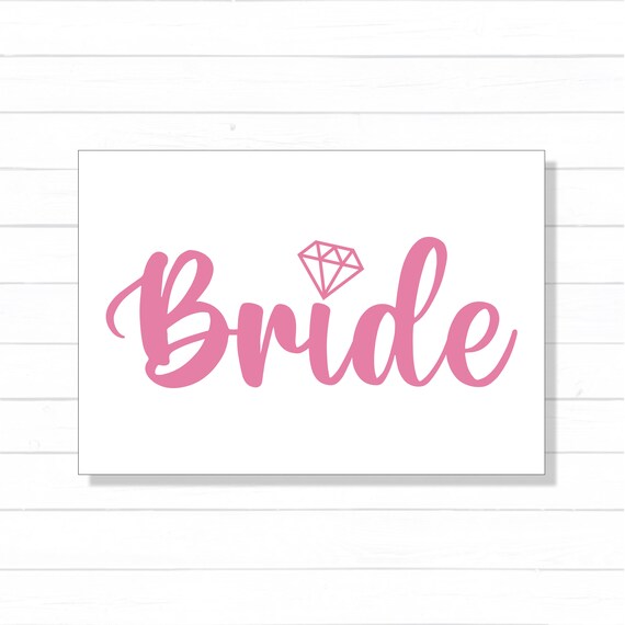 Bride Vinyl Decal Bride Sticker Wedding Decal Bridal - Etsy