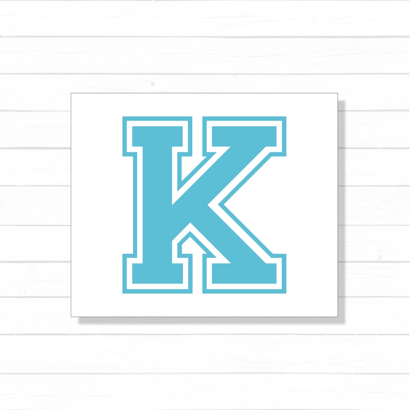Varsity Letter Decal - Etsy