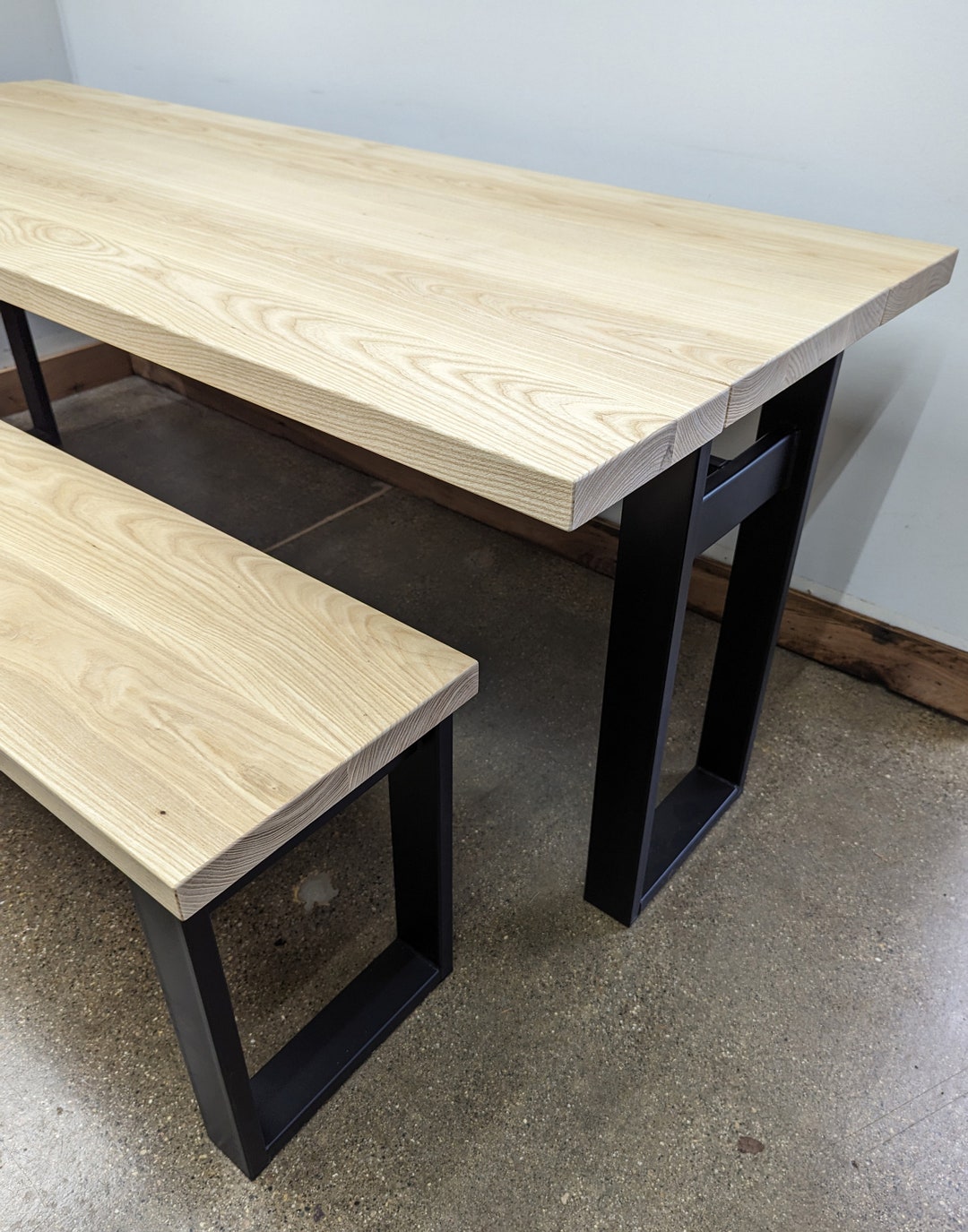 Modern Drop Leaf Table With Nesting Bench - Multifunctional Design ...