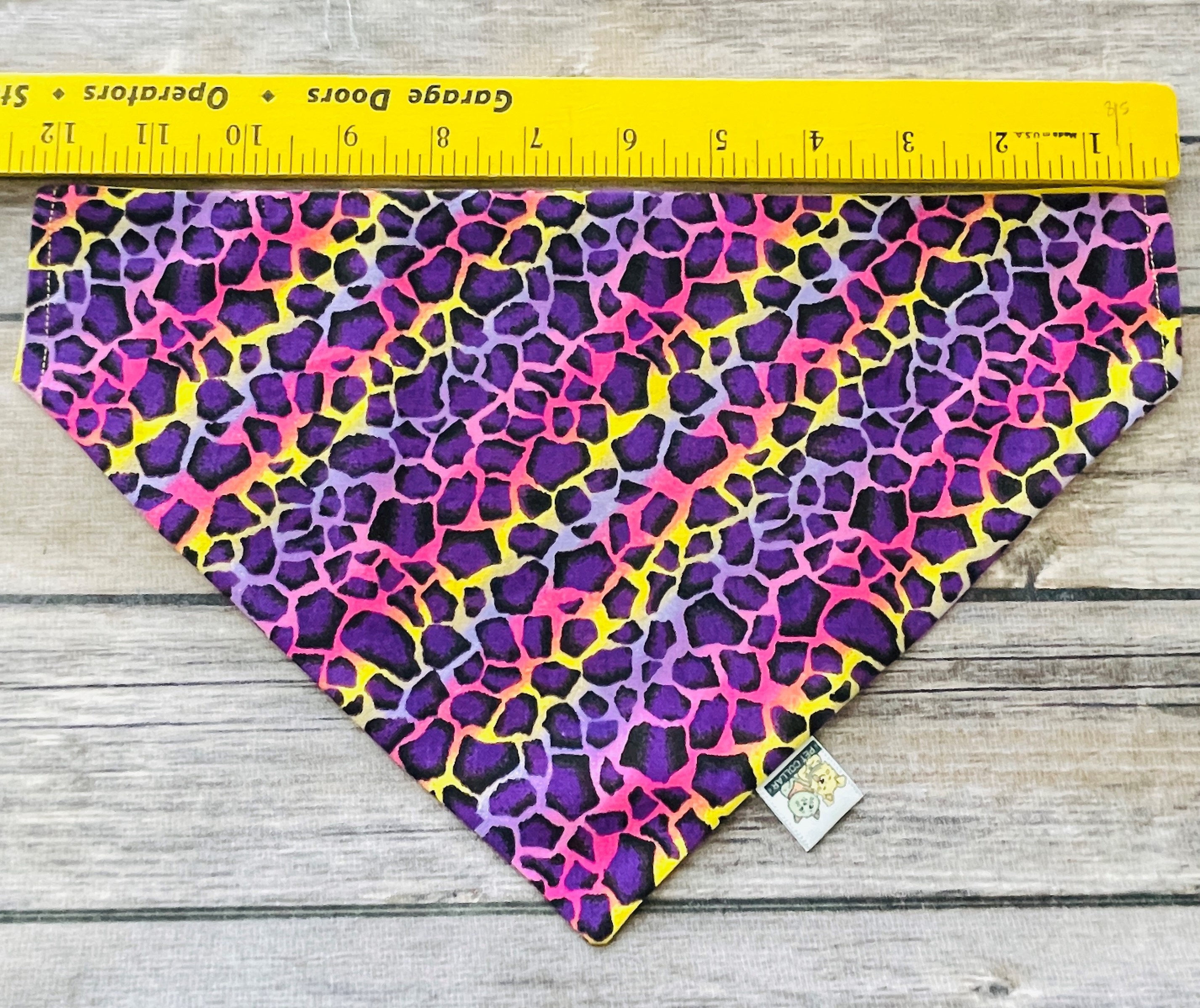 Purple Giraffe Animal Print Over the Collar Dog Bandana Cat | Etsy