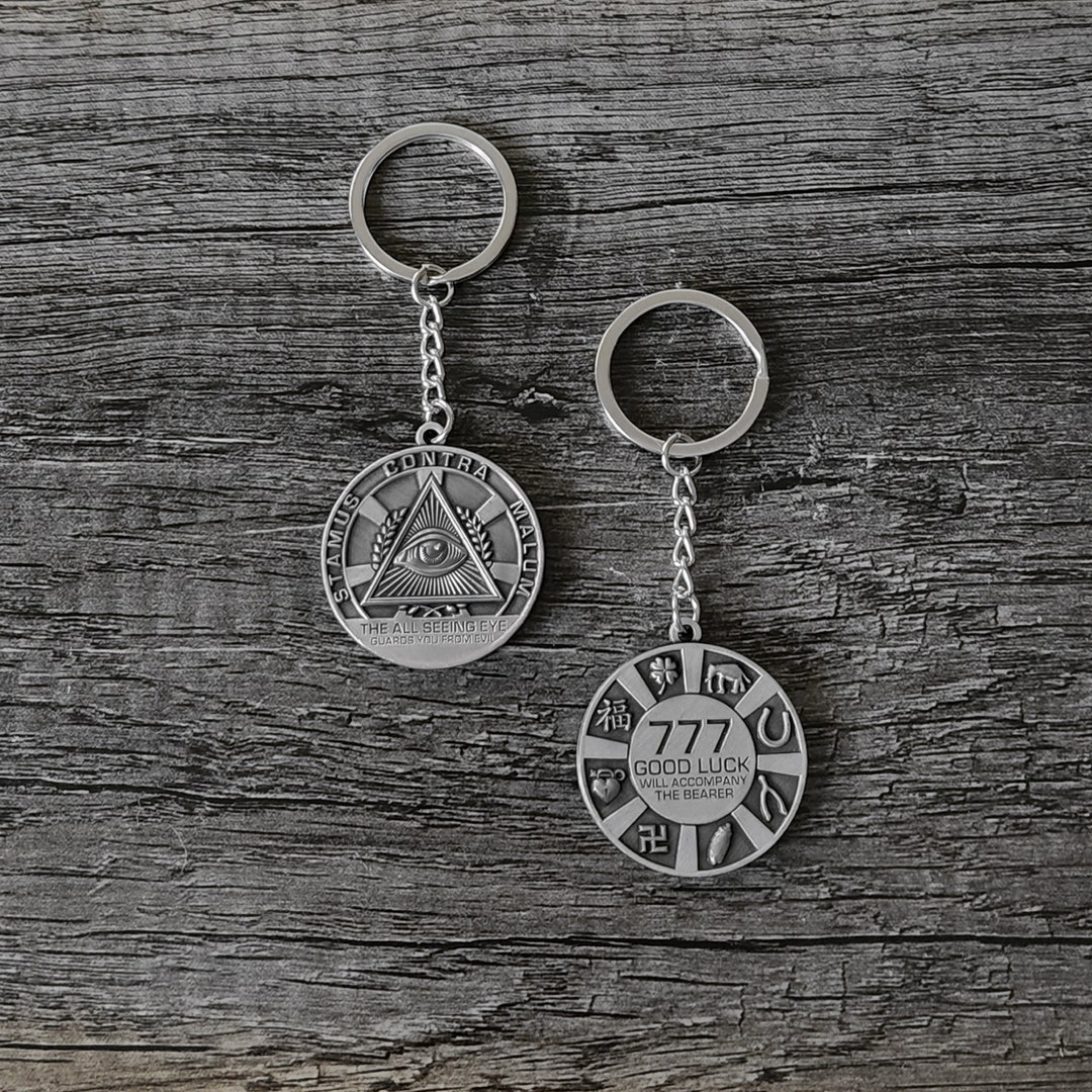 Good Luck 2 Sided | Gamble Luck Keychain | Casino Lucky Charm - All ...