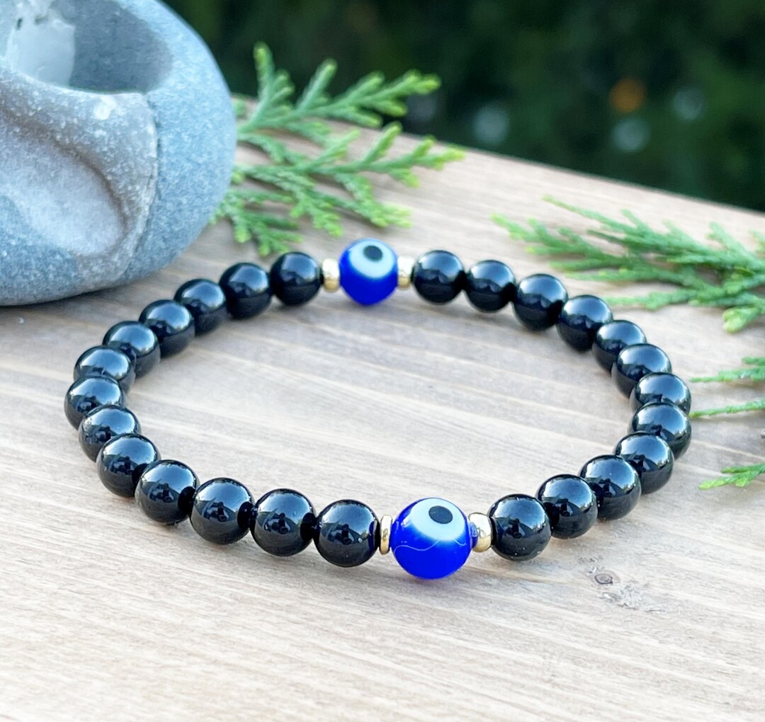 Evil Eye, Black Tourmaline, Aura Shield, Absorb Negativity, Gemstone ...