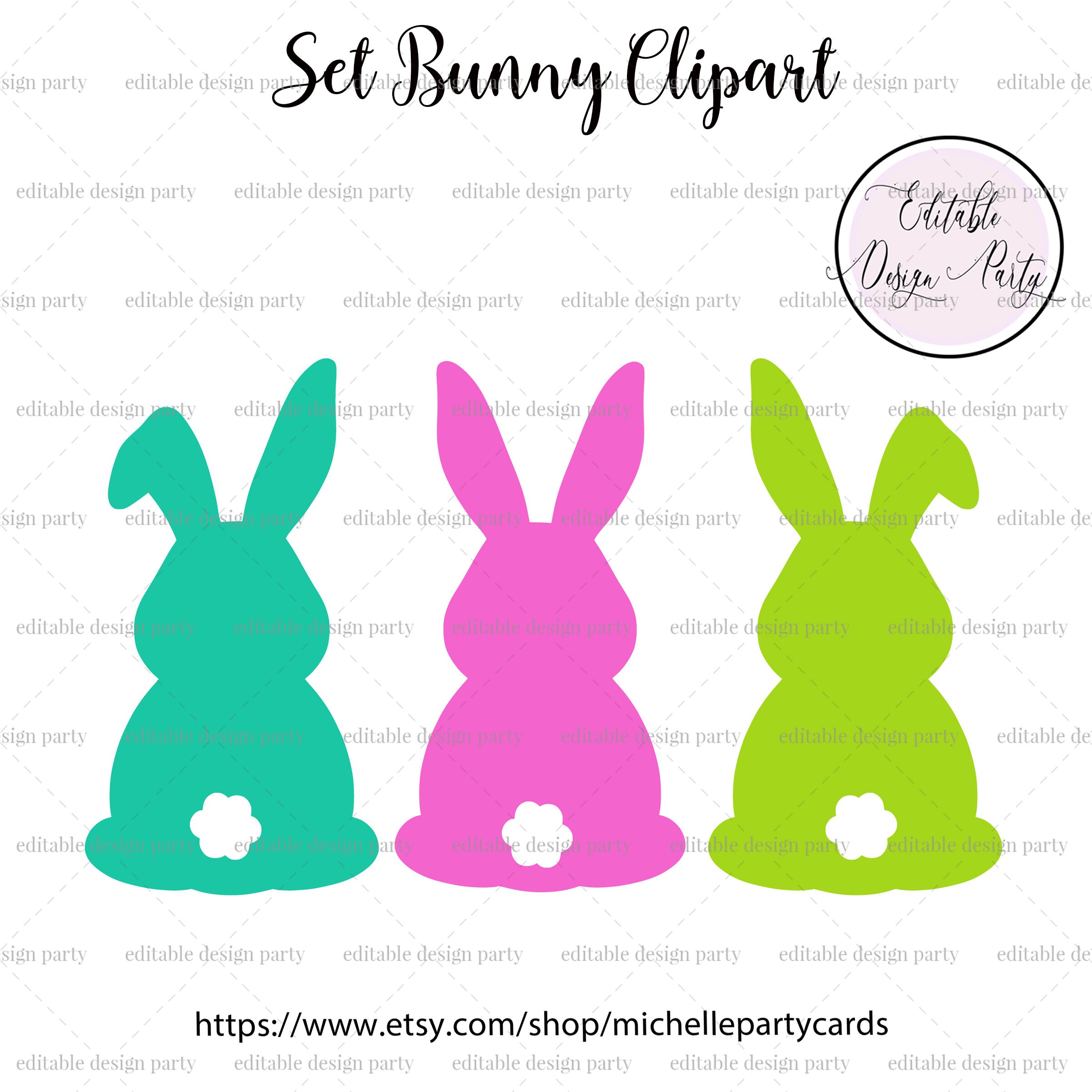 Bunny Easter Clipart, Bunny Vector, Easter PNG, Easter Image, Easter ...