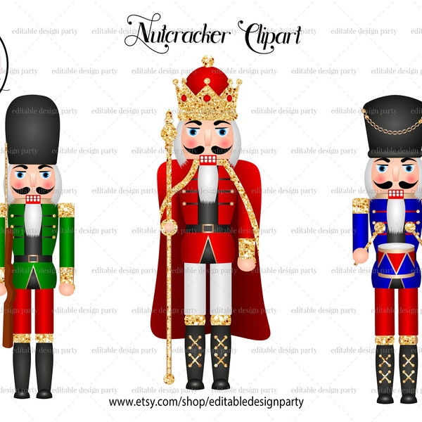 Nutcracker Clipart - Etsy