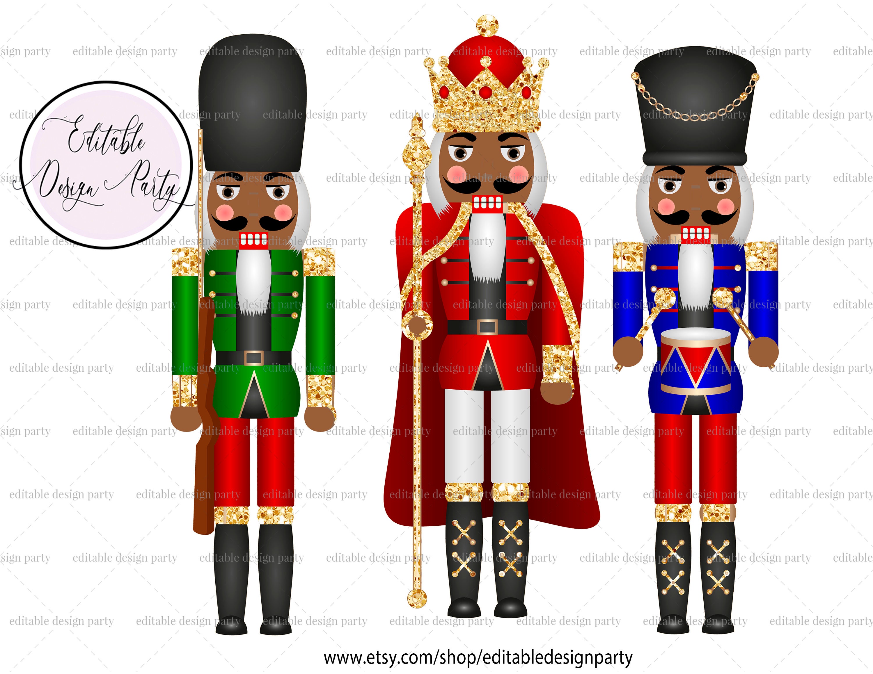 INSTANT DOWNLOAD Nutcracker Black Clipart, Christmas Clipart, African ...