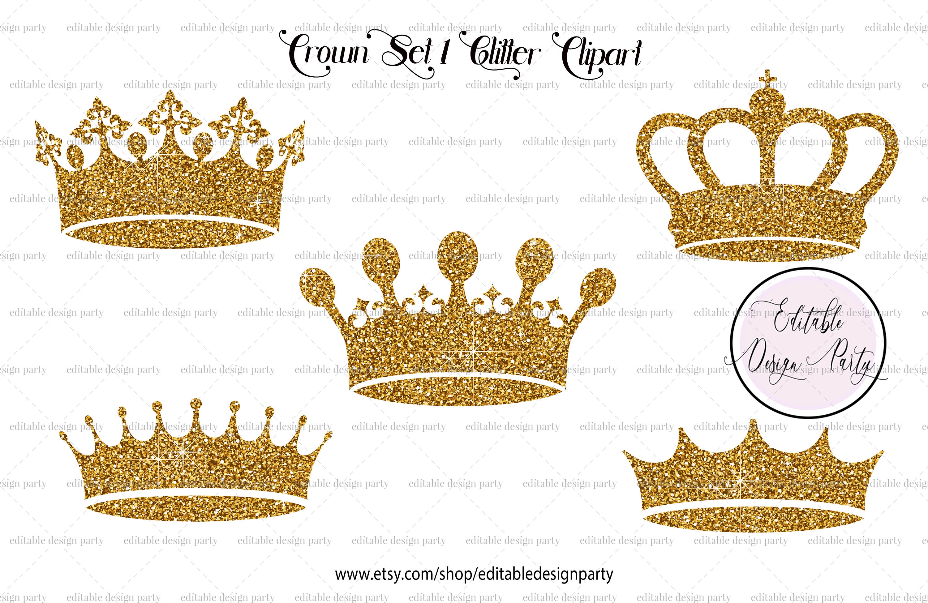Gold Princess Crown Clipart