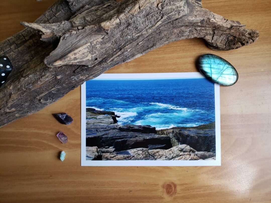 Ocean Photography Print Acadia Maine Coastal Decor Seascape Atlantic ...