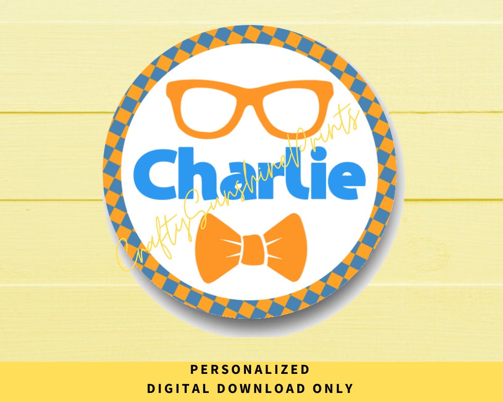 Personalized Blippi Stickers/Tags DIGITAL DOWNLOAD ONLY | Etsy
