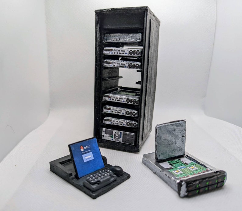 Mini Server Rack Model Handmade - Etsy