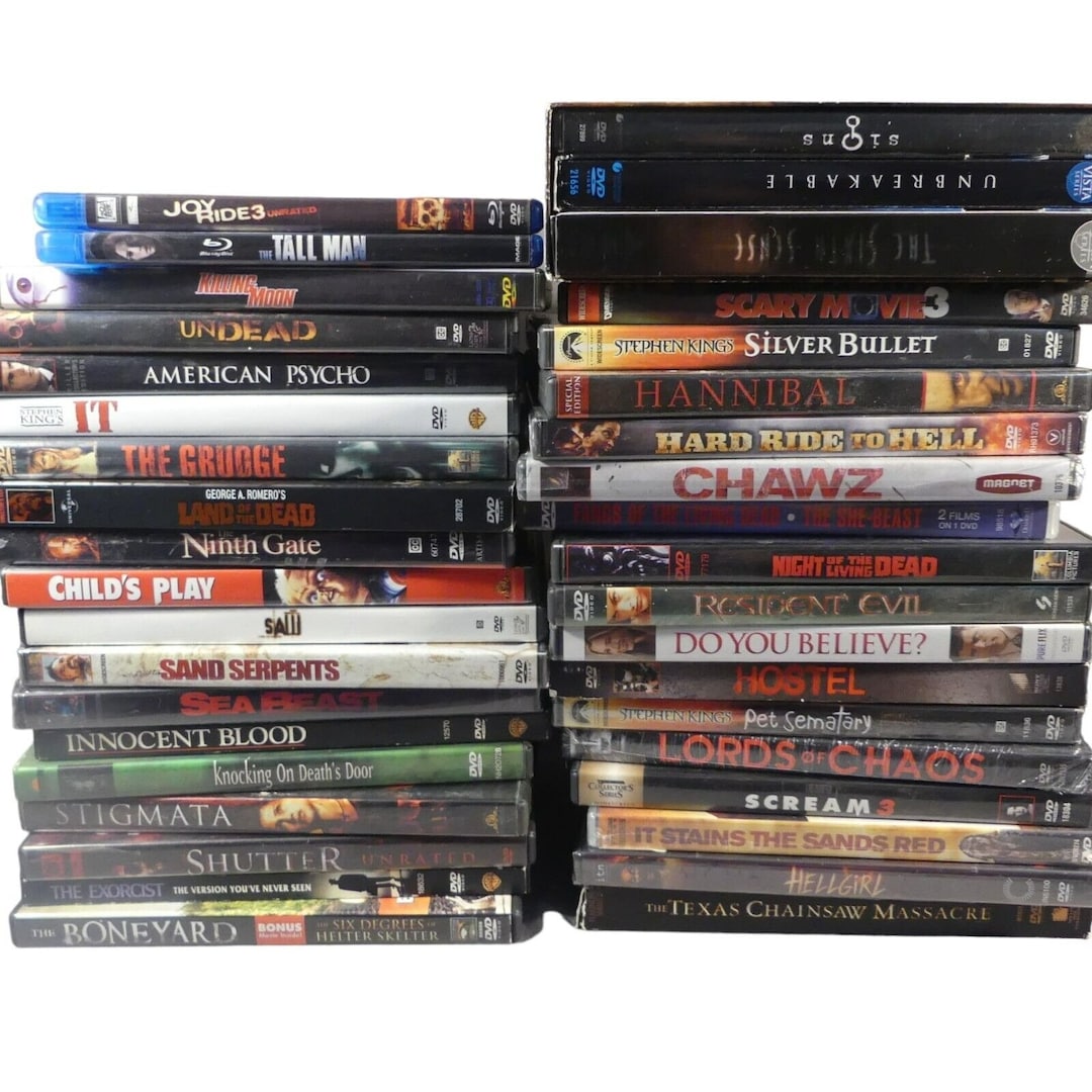 37 Horror Movies Dvds New and Preowned Hannibal Excorcist SAW It Grudge ...