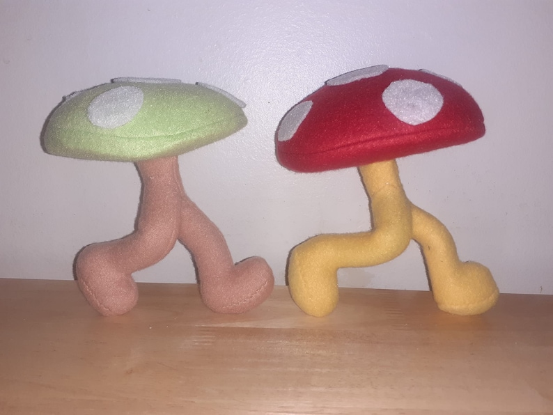 Earthbound/mother Mobile Sprout and Ramblin's Evil Mushroom Plush - Etsy