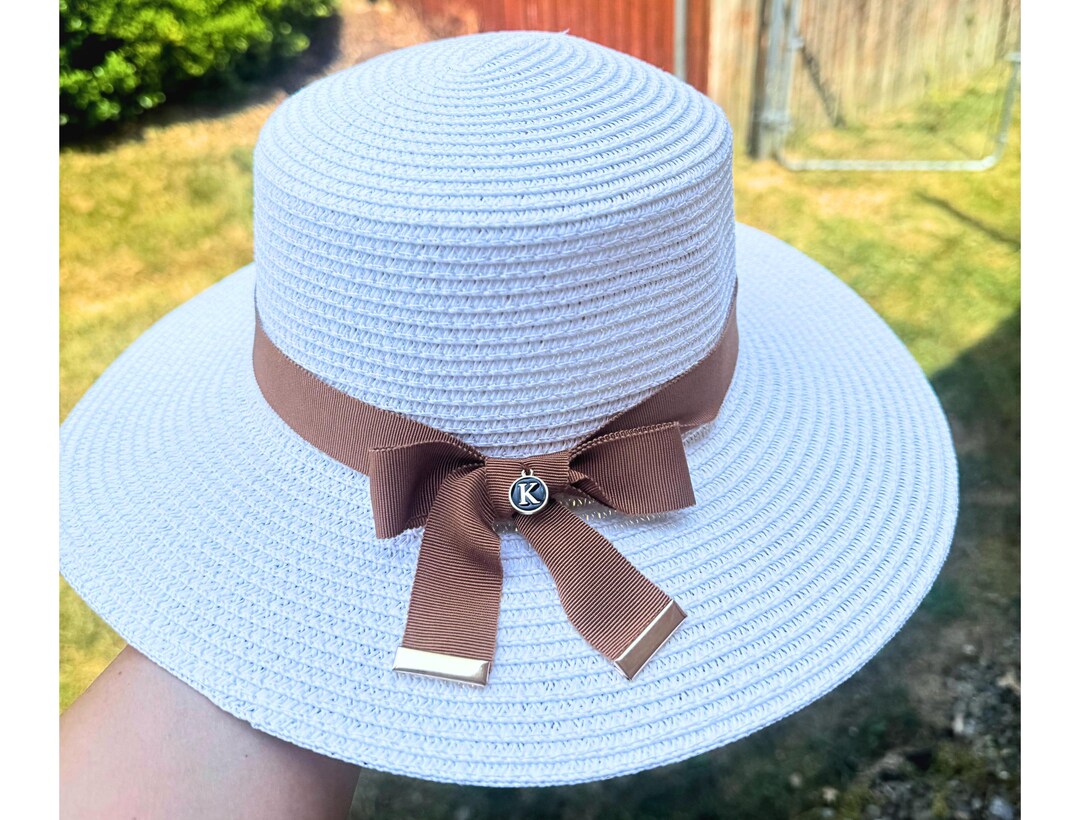 Custom Ribbon Beach Hat for Resort Hat for Summer. Straw Beachcomber ...