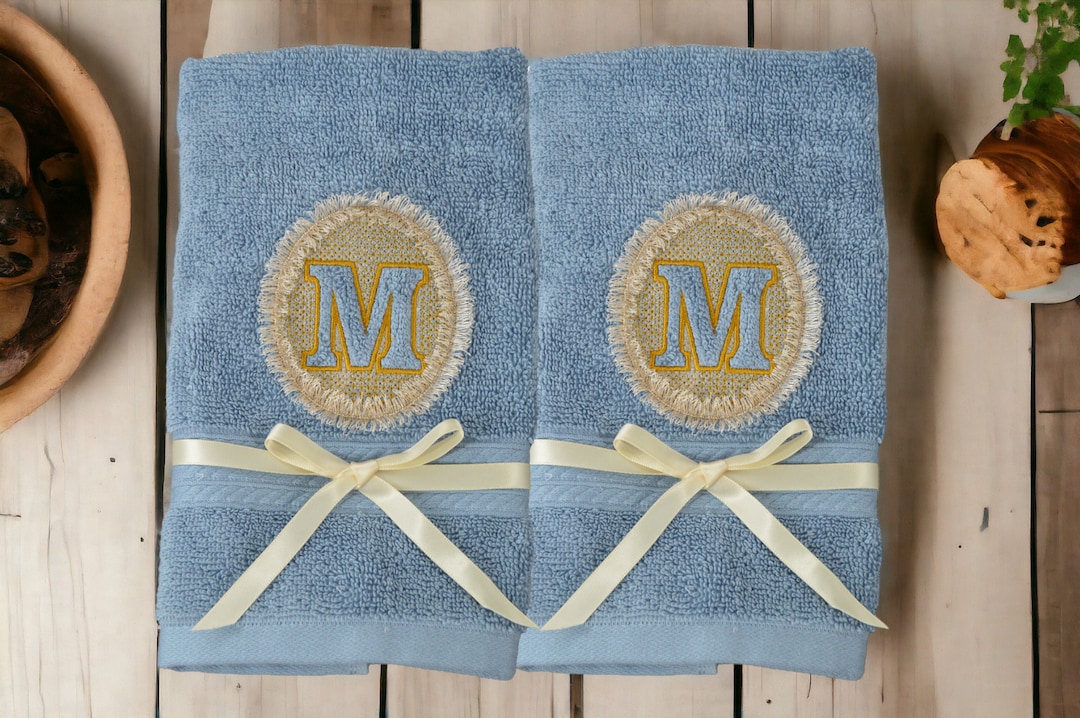 Embossed Monogrammed Towel,vintage Match Embroidered, Personalized ...