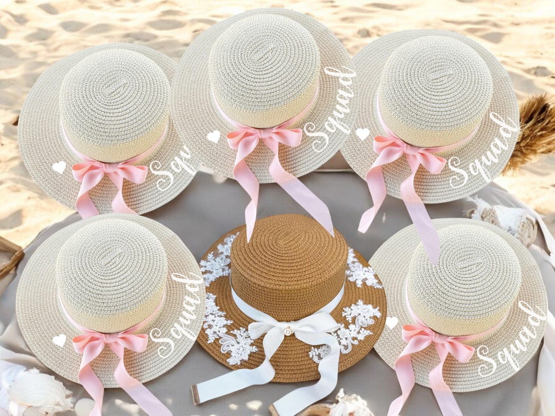 Custom Ribbon Beach Hat for Resort Hat.straw Beachcomber Hat Bow ...