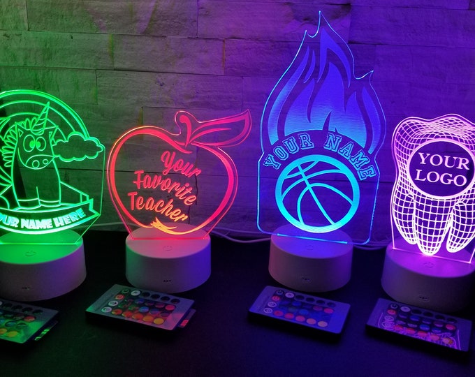 Custom Desk Lamp-custom Night Light-modern Table Lamp - Etsy