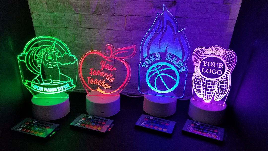 Custom Desk Lamp-custom Night Light-modern Table Lamp - Etsy