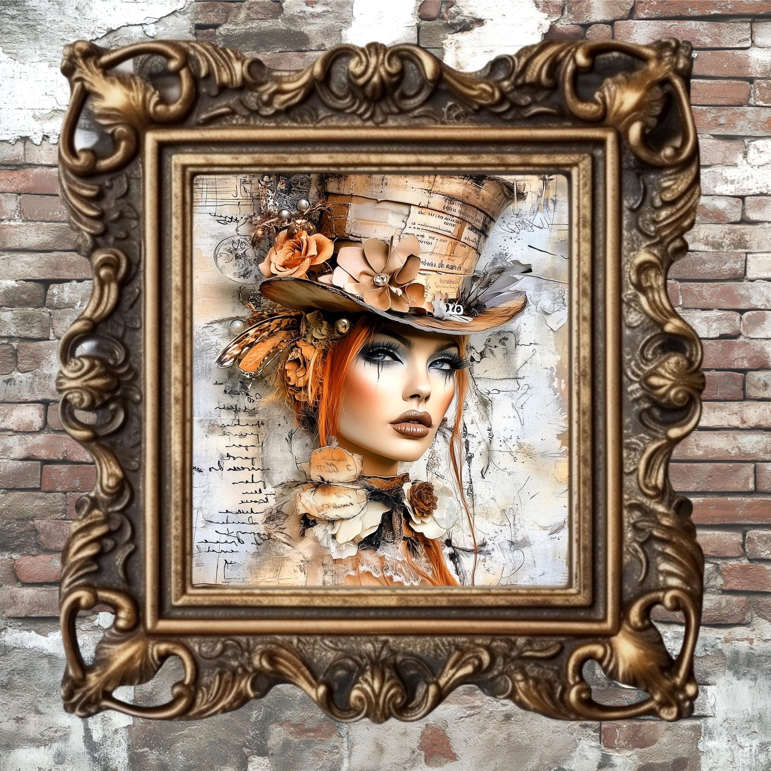 Mixed Media Vintage Steampunk Decoupage Scrapbook Paper 12x12 - Etsy