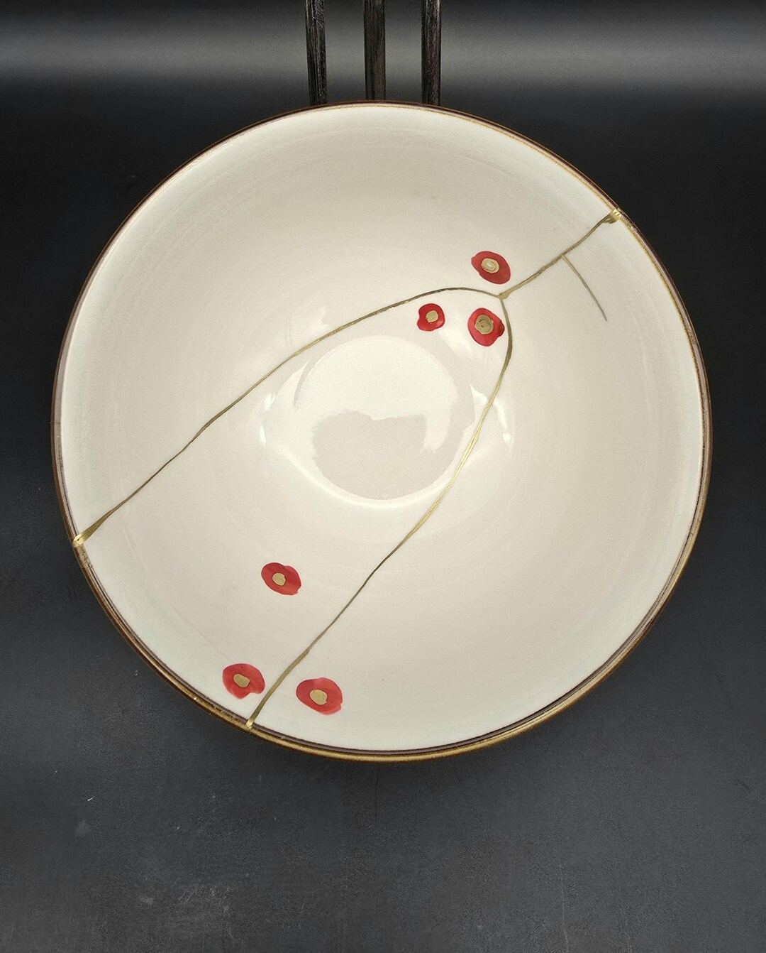 Hon Kintsugi Bowl W Camellia - Etsy