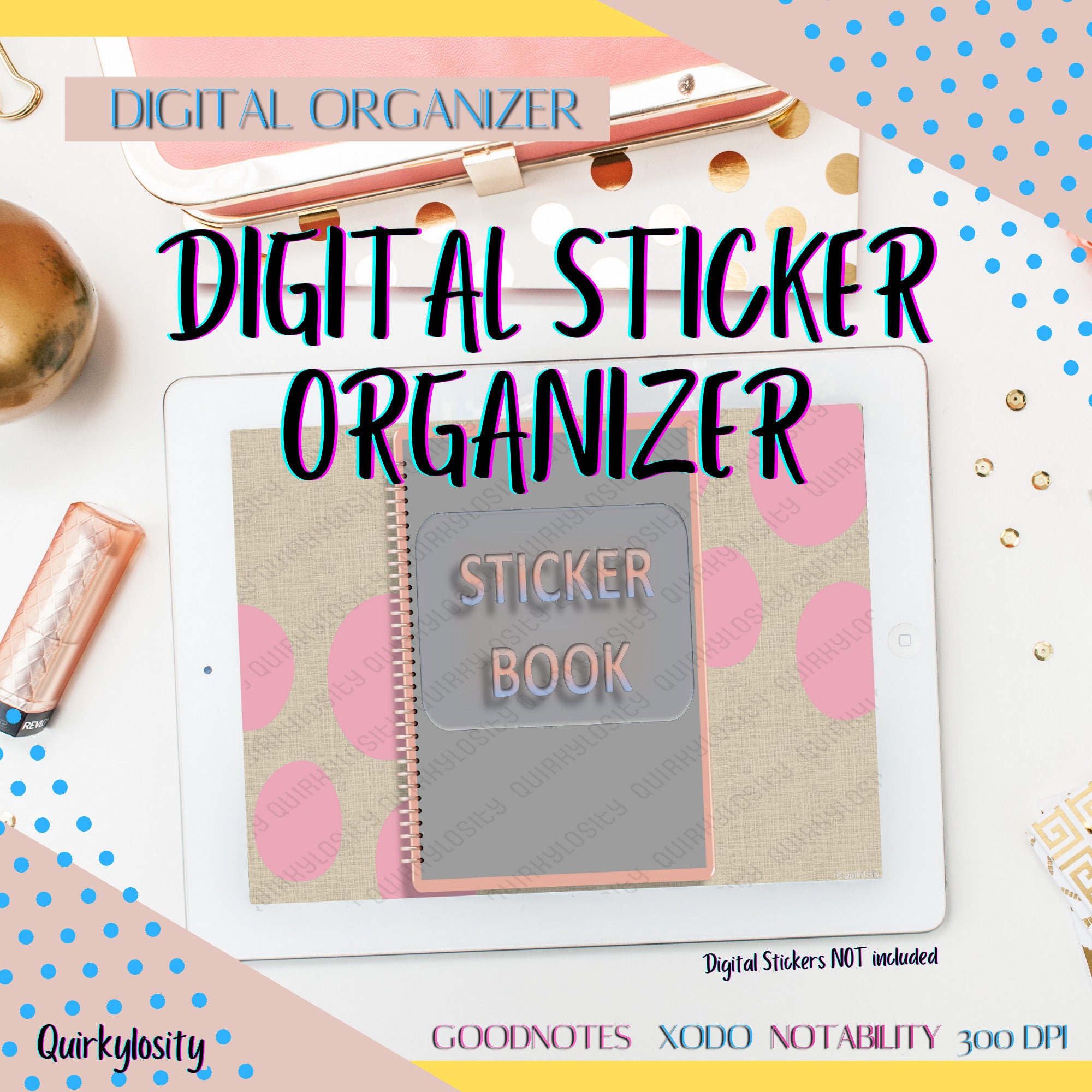 Digital Planner Sticker Organizer, Goodnotes, Notability, Sticker ...