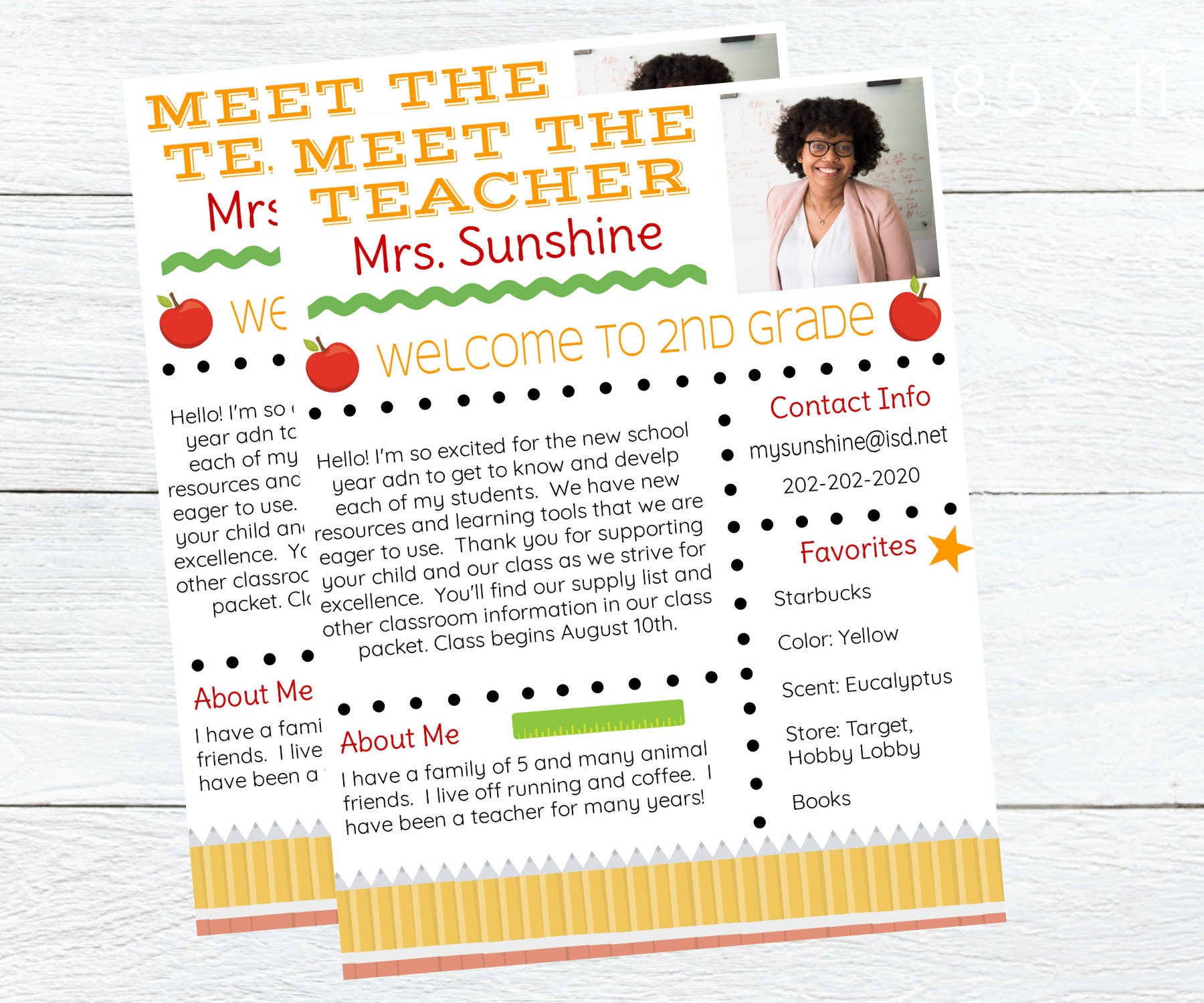 EDITABLE Meet the Teacher Template; Welcome Back to School; Teacher ...