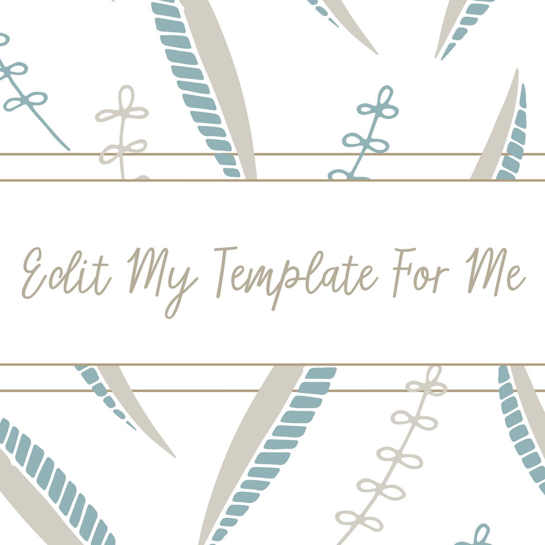 Edit My Template for Me - Etsy