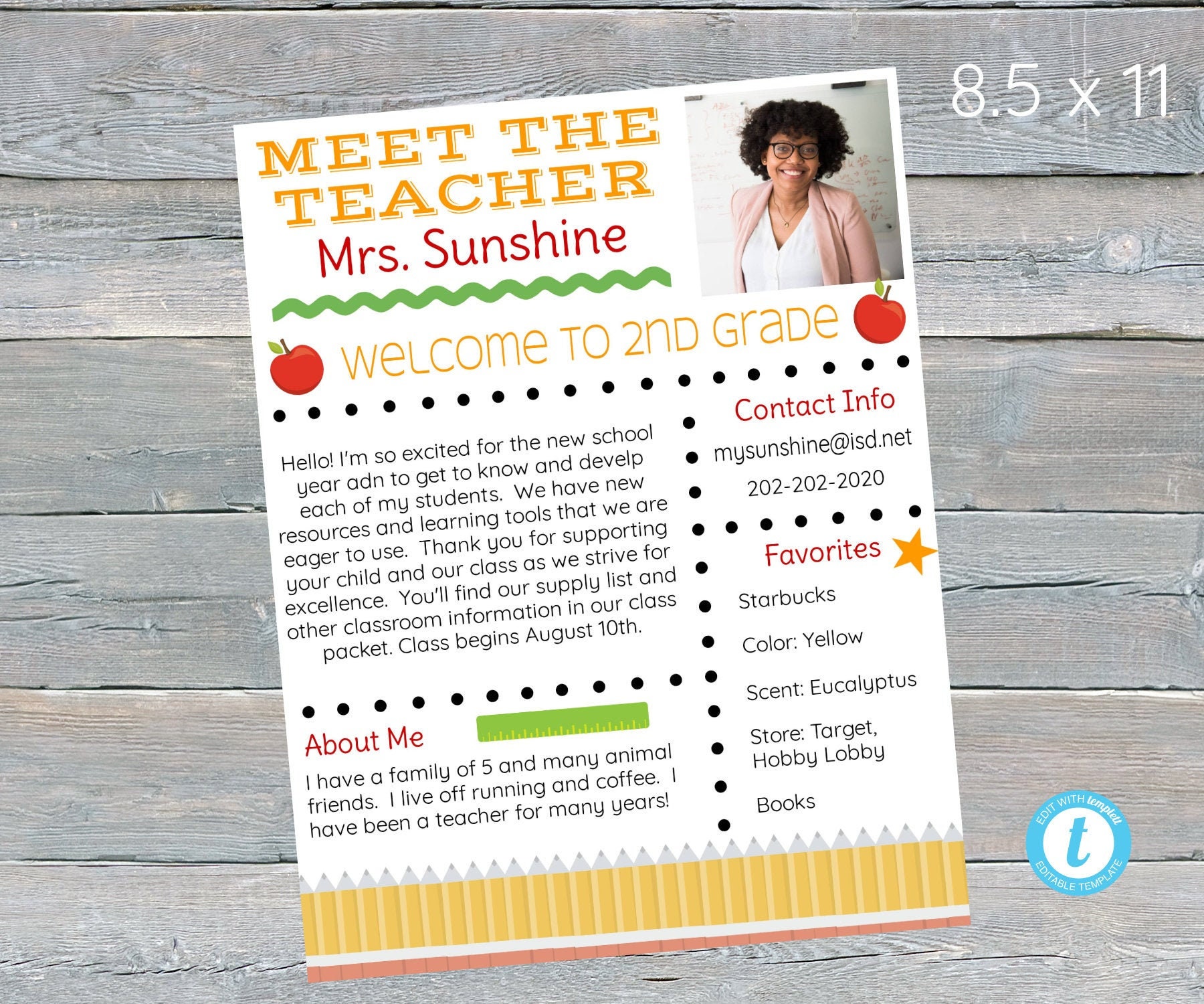 EDITABLE Meet the Teacher Template; Welcome Back to School; Teacher ...