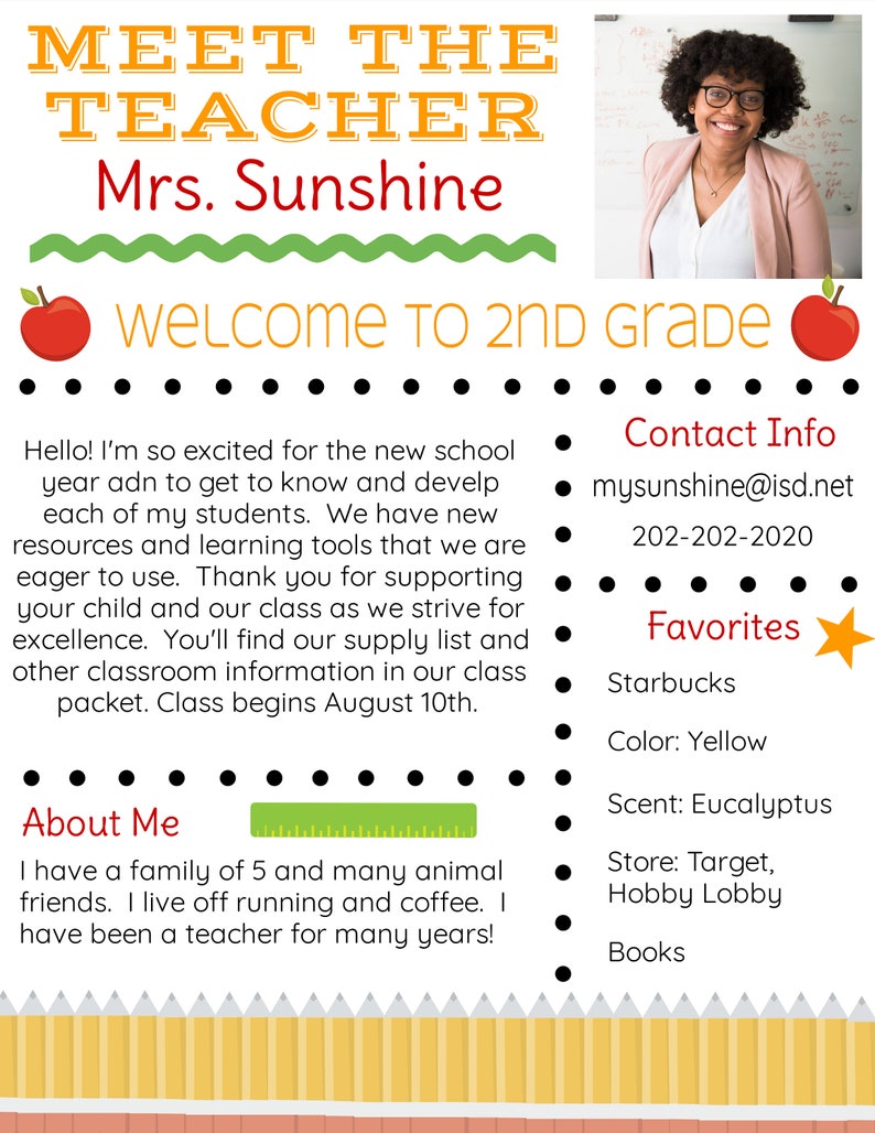EDITABLE Meet the Teacher Template; Welcome Back to School; Teacher ...