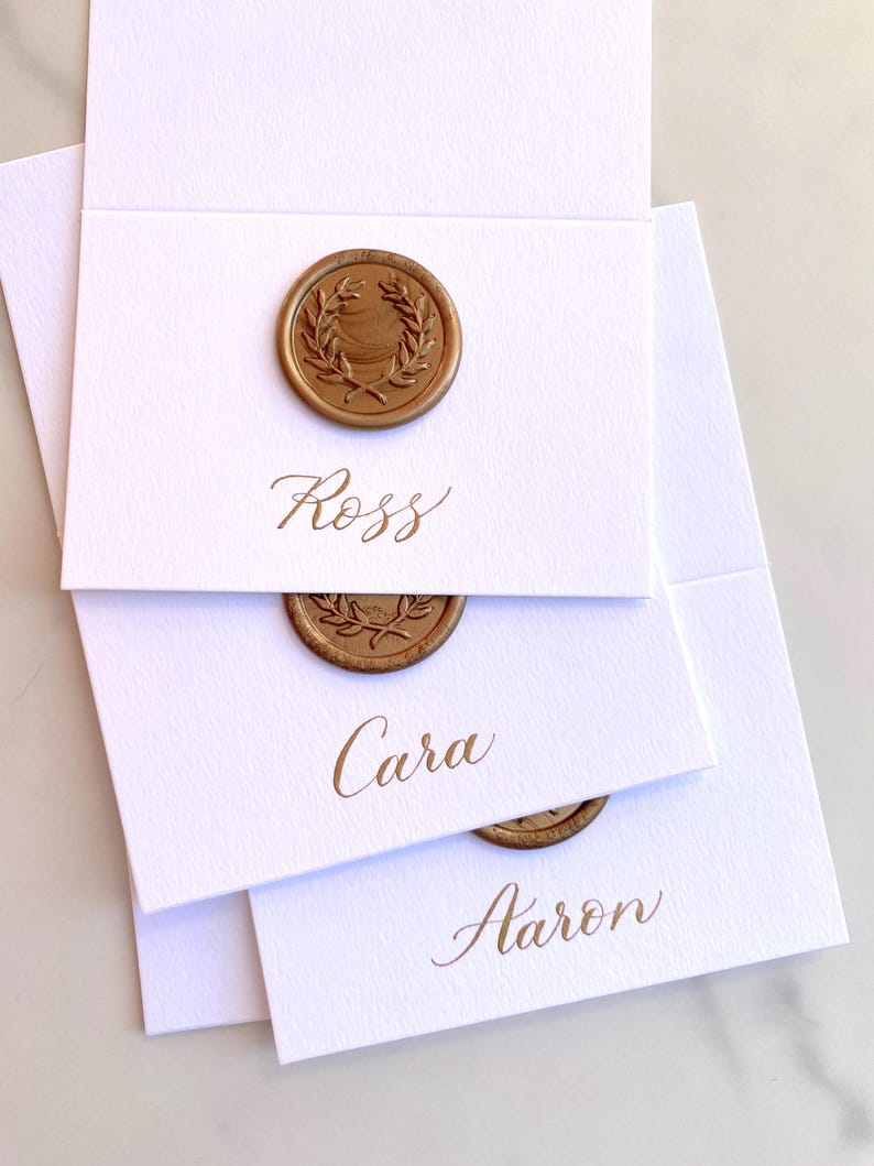 Wax Seal Place Card - Etsy