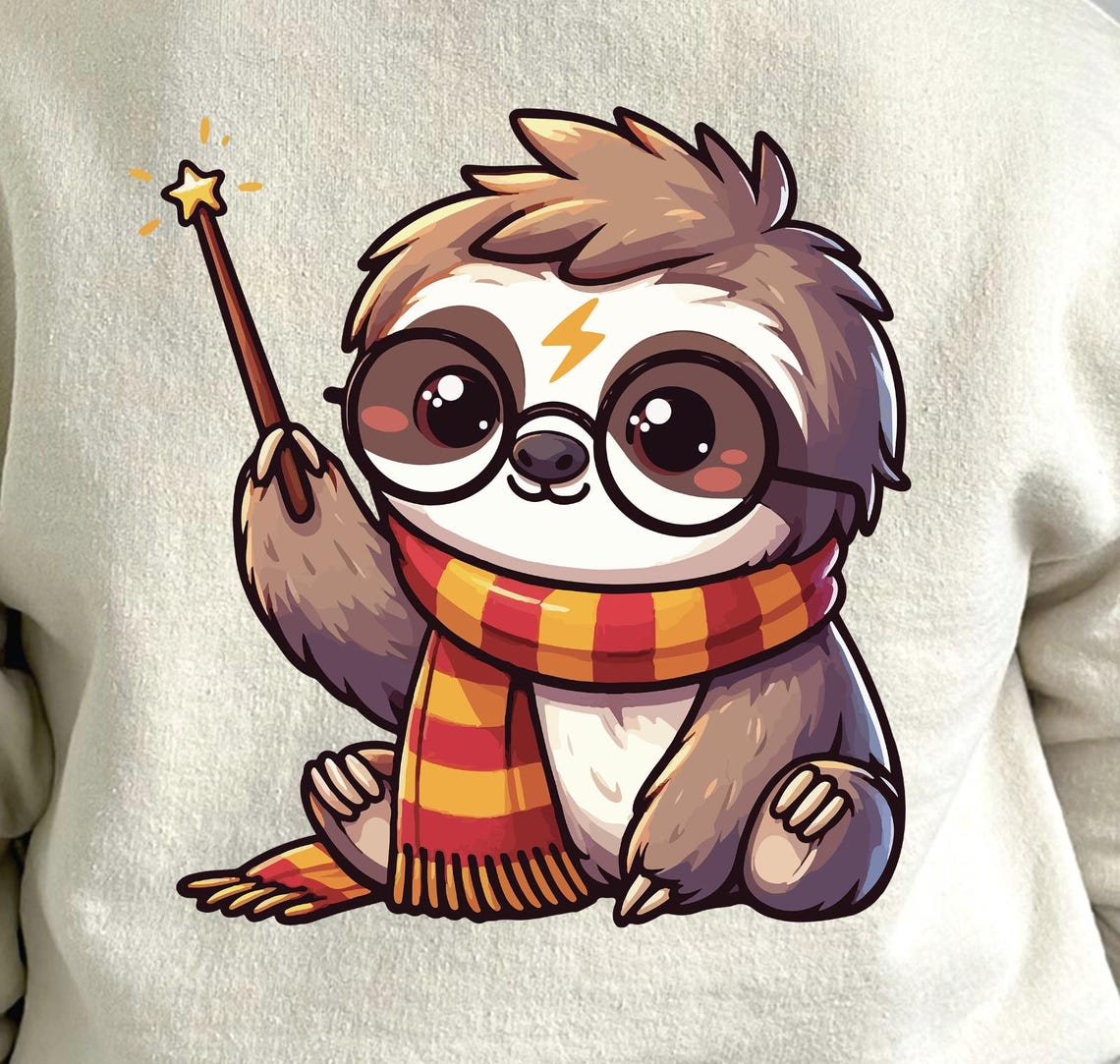 Cute Sloth Harry Potter Digital Download Png - Etsy
