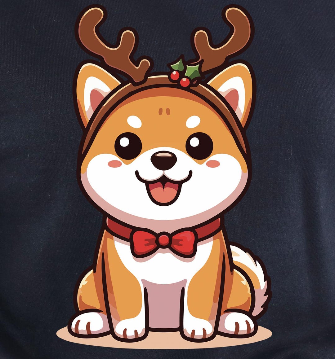 Shiba Dog Png, Cute Shiba Inu Dog Reindeer, Shiba Inu Dog Christmas Png ...
