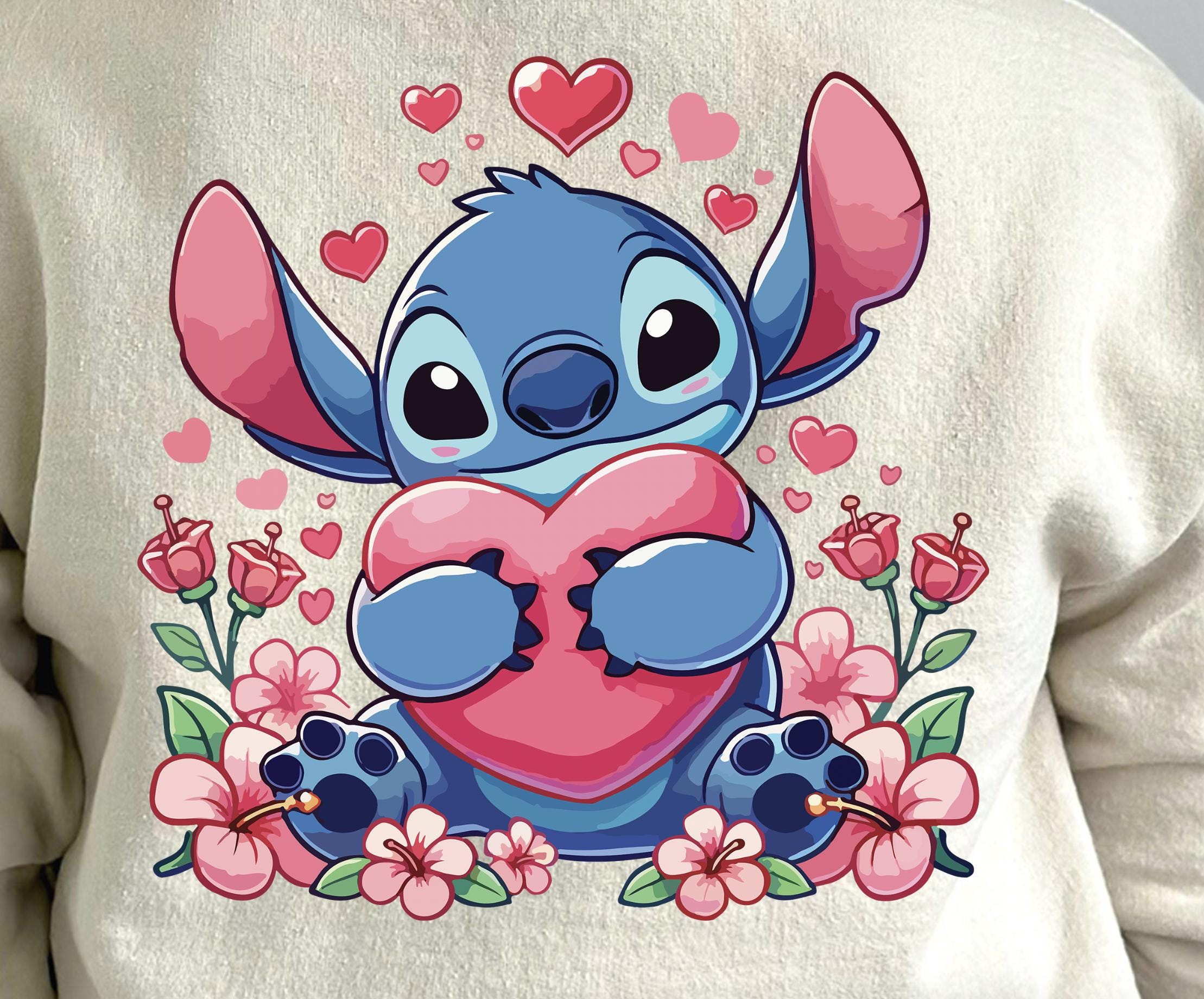 Stitch in Love Clipart, Stitch Digital Download, Stitch Heart ...