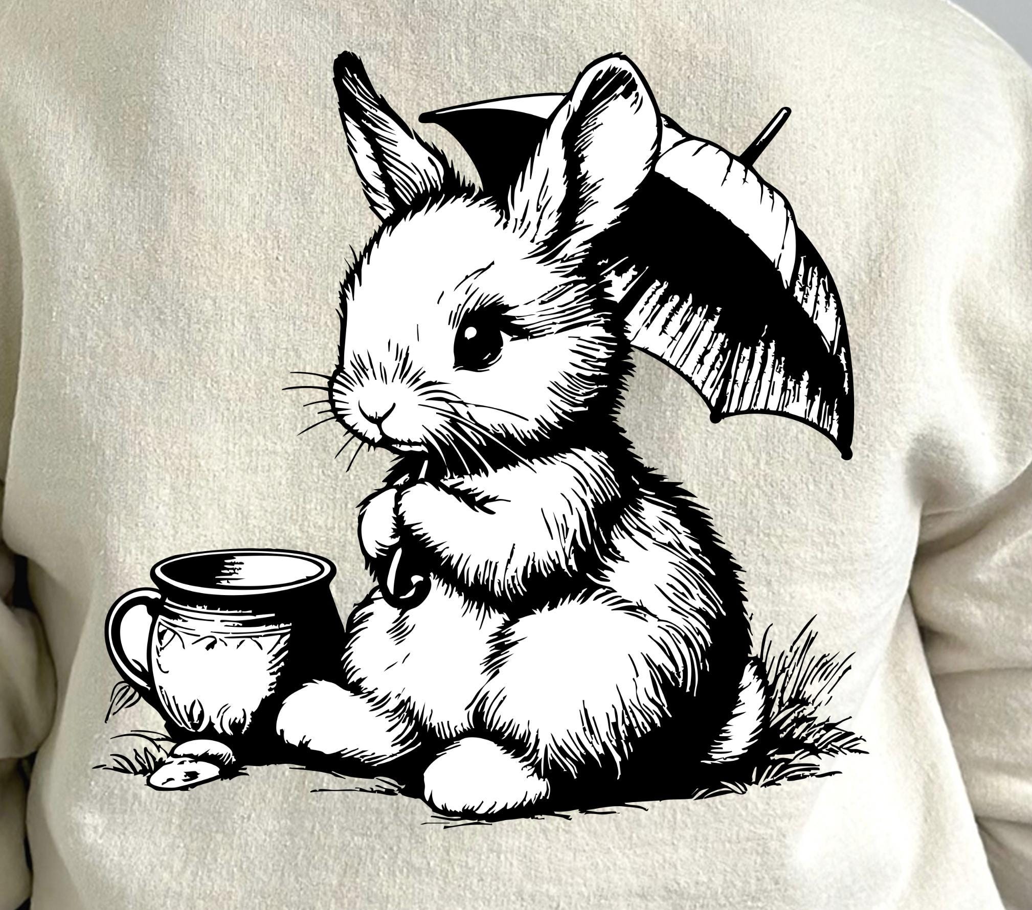 Peter Rabbit Svg Png, Spring Rabbit Png, Tea Party Rabbit Svg, Bunny ...