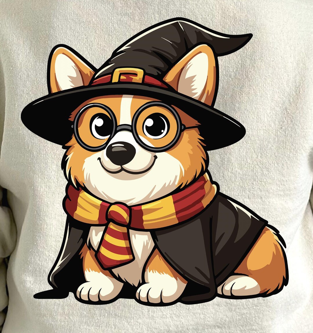 Corgi as Harry Potter, Corgi Dog Png, Corgi Cute Digital Download ...
