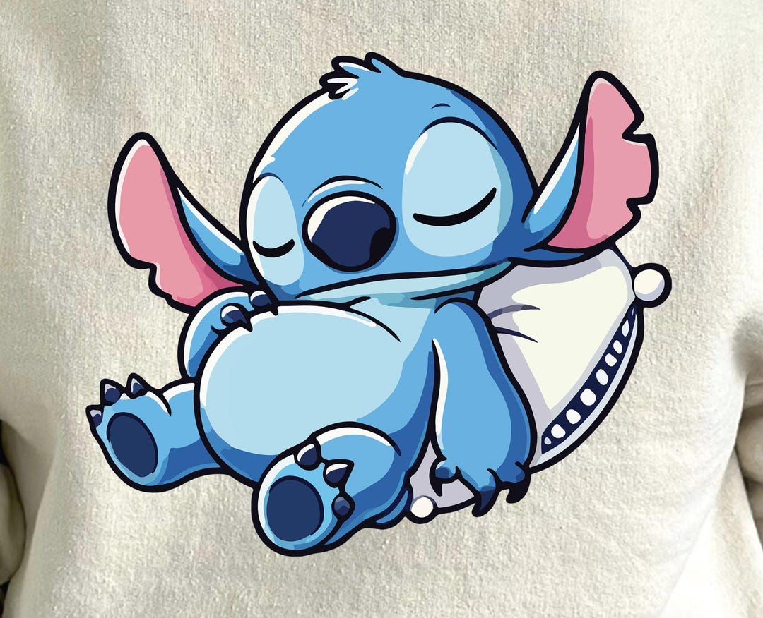 Cute Stitch PNG, Clipart Images, Cute Sleeping Stitch Digital Design ...